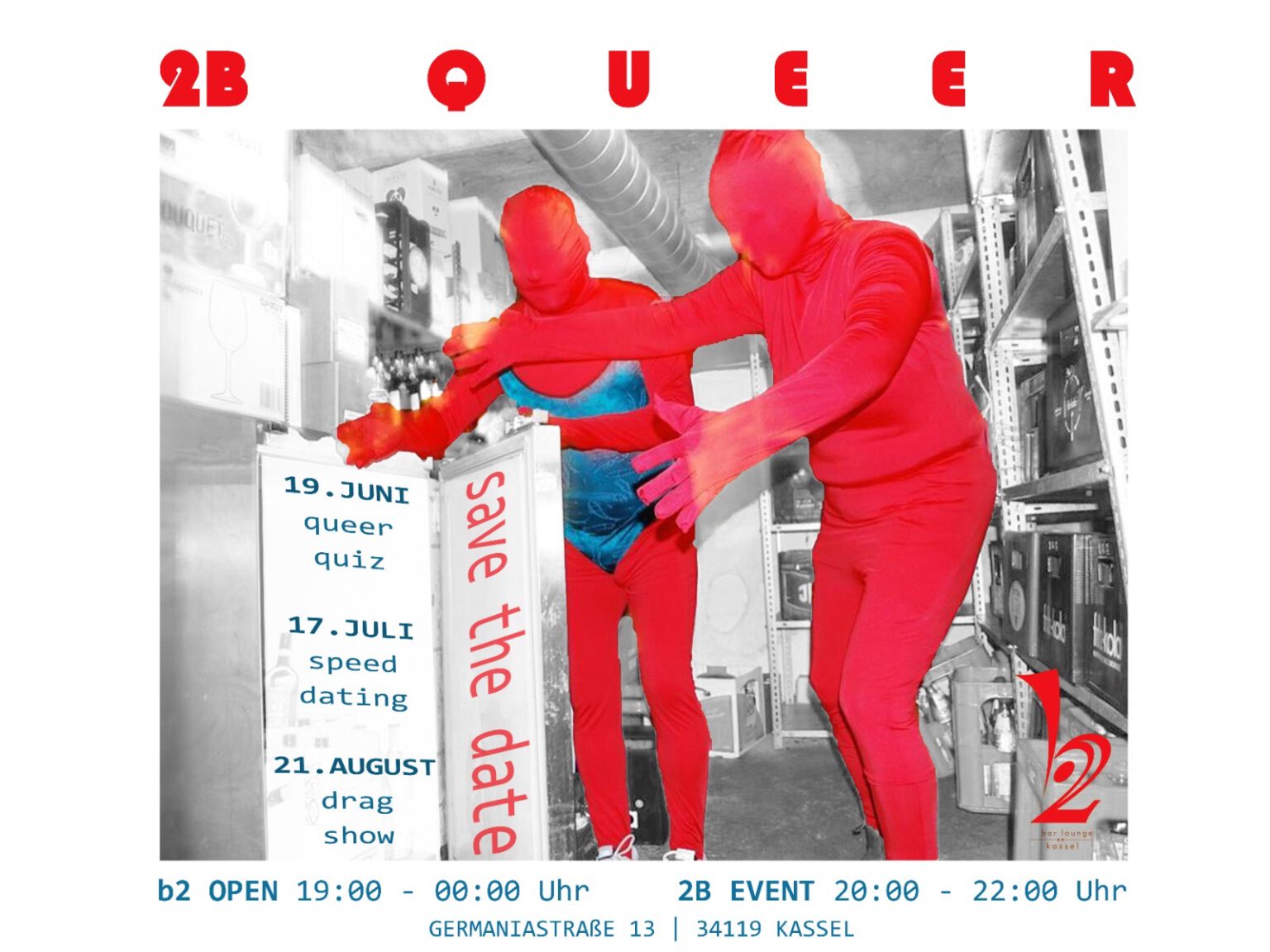 b2 bar-Lounge LGBTQI* Kassel Musik Gin Cocktails Kneipe b2